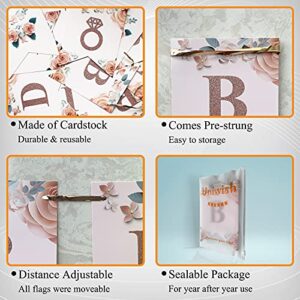 Uniwish Bride to Be Banner for Bridal Shower Decorations Garland Engagement Bachelorette Party Supplies Wedding Photo Booth Prop