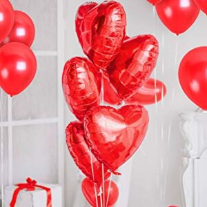 Treasures Gifted Metallic Red Balloons - Pearlized Ruby Red Balloons - Globos Metalicos Rojos, Red Latex Balloons 12 Inch, Globos Rojos Metalicos - Bulk Red Balloons 100 Pack