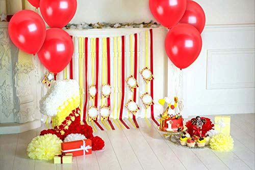 Treasures Gifted Metallic Red Balloons - Pearlized Ruby Red Balloons - Globos Metalicos Rojos, Red Latex Balloons 12 Inch, Globos Rojos Metalicos - Bulk Red Balloons 100 Pack