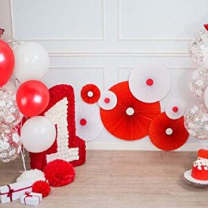 Treasures Gifted Metallic Red Balloons - Pearlized Ruby Red Balloons - Globos Metalicos Rojos, Red Latex Balloons 12 Inch, Globos Rojos Metalicos - Bulk Red Balloons 100 Pack