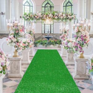 wedding aisle runner green sequin aisle runner for wedding ceremony 4ftx15ft wedding runner aisle runway glitter aisle runners for parties wedding accessories aisle carpet for bridal shower decor