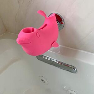 Kids Baby Bath Spout Cover - Faucet Safety Guard - Faucet Cover for a Bathtub for Kids Baby Toddlers - Cute Soft Seal for Enjoyable and Safe Baths for Your Child (Pink)