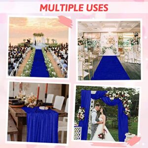 Aisle Runner for Wedding Ceremony Blue Aisle Runners Indoor Outdoor Carpet Runner 2.5x15FT Hallway Carpet Rug for Bride Wedding Runner Floor Runway with Carpet Tapes Rustic Birthday Aisle Decorations