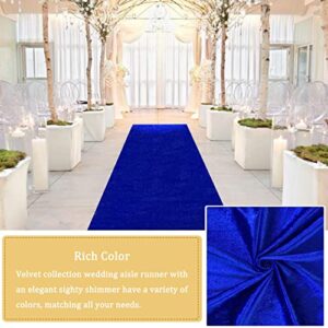 Aisle Runner for Wedding Ceremony Blue Aisle Runners Indoor Outdoor Carpet Runner 2.5x15FT Hallway Carpet Rug for Bride Wedding Runner Floor Runway with Carpet Tapes Rustic Birthday Aisle Decorations