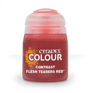 games workshop citadel pot de peinture – contrast flesh tearers red (18ml)