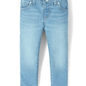 The Children's Place Baby Girls and Toddler Girls Super Skinny Jeans, Light Jay Blue Wash, 3T