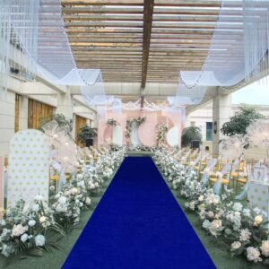 wedding decorations aisle runner for wedding ceremony royal blue velvet aisle runner 15ftx2ft party runner aisle outdoor aisle hallway wedding runner for bridal shower indoor church aisle carpet