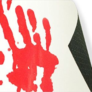 Bloody Bath Mat - The Original Color Changing Sheet That Turns Red When Wet – Funny Gag Gifts - Footprints Disappear Like Magic – Novelty Prank Gifts (40"x17")