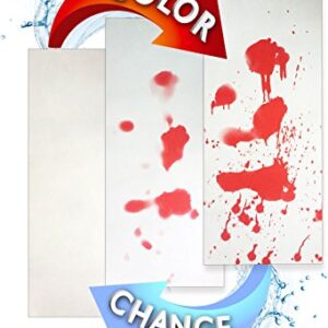 Bloody Bath Mat - The Original Color Changing Sheet That Turns Red When Wet – Funny Gag Gifts - Footprints Disappear Like Magic – Novelty Prank Gifts (40"x17")