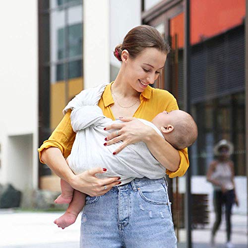 Baby Wrap Carrier and Ring Sling, Adjustable Mesh Baby Wrap for Infant, Infant Sling for Infant, Newborn, Kids and Toddlers