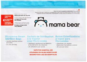 amazon brand – mama bear sterilizer bags, 10-count