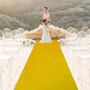 wedding aisle runner gold aisle runner for ceremony outside aisle runner rug 3ftx15ft aisle runner carpet for hallway velvet fabric floor runner aisle for prom beach party decorations indoor outdoor