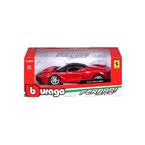 Bburago Ferrari Race and Play LaFerrari 1/24 Scale Diecast Model Vehicle Red