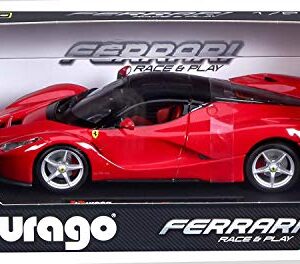 Bburago Ferrari Race and Play LaFerrari 1/24 Scale Diecast Model Vehicle Red