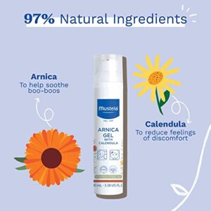 Mustela Baby Arnica Gel with Calendula - Soothing Gel for Boo Boos - Fragrance-Free, Alcohol-Free & Vegan - 3.38 fl. oz.