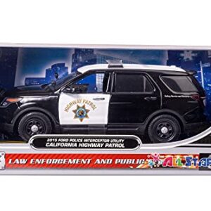 Motormax 1/24 CHP California Highway Patrol B&W Ford PI Utility Police SUV