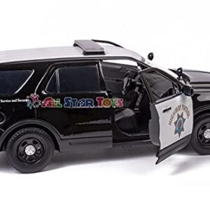 Motormax 1/24 CHP California Highway Patrol B&W Ford PI Utility Police SUV