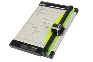 carl 12 inch-green friendly, professional rotary paper trimmer, 12-inch, 15 sheet cutting capacity, black and silver