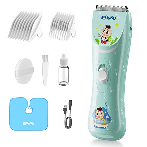 ENSSU Quiet Baby Hair Clippers, Lower Noise Haircut Trimmers for Children with Autism and Sensory Sensitivity, Babies Infant Kids Waterproof Hair Cutting Kits