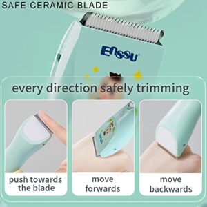 ENSSU Quiet Baby Hair Clippers, Lower Noise Haircut Trimmers for Children with Autism and Sensory Sensitivity, Babies Infant Kids Waterproof Hair Cutting Kits