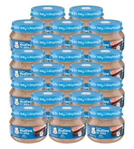 gerber mealtime for baby 2nd foods baby food jar, beef & gravy, non-gmo pureed baby food, made with protein & zinc, 2.5-ounce glass jar (pack of 20 jars)