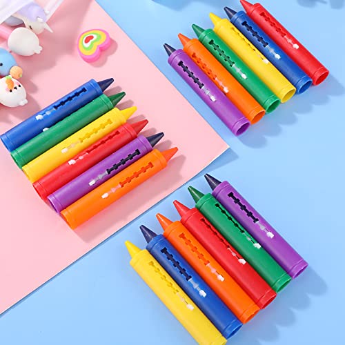 18 Pieces Bath Crayons Bathtub Crayons Washable Easy Clean Bathtime Crayons Colorful Bathtub Markers Toys Shower Crayons Bath Paint for Toddlers Kids