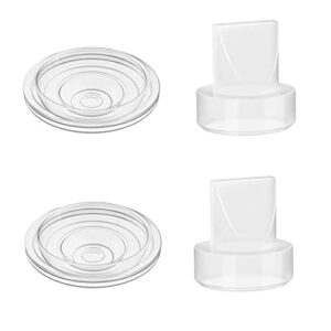 nagran duckbill valves & silicone diaphragm for s9/s10/s12,wearable breast pump universal duckbill valve and silicone diaphragm accessories (4 piece set)