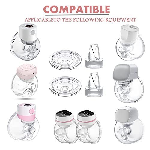 NAGRAN Duckbill Valves & Silicone Diaphragm for S9/S10/S12,Wearable Breast Pump Universal Duckbill Valve and Silicone Diaphragm Accessories (4 Piece Set)