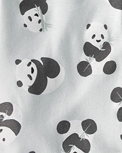 Little Planet by Carter's Baby 3-Pack Organic Cotton Short-Sleeve Rib Bodysuits, Pandas, 3 Months