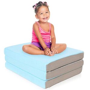 Milliard Toddler Nap Mat Bed Tri Folding Mattress with Washable Cover (24 inches x 57 inches x 3 inches)