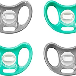 Tommee Tippee Advanced Sensitive Skin Pacifier, Unique Shield for Less Skin Contact, Symmetrical Design, BPA-Free Binkies, 0-6m, 4 Count