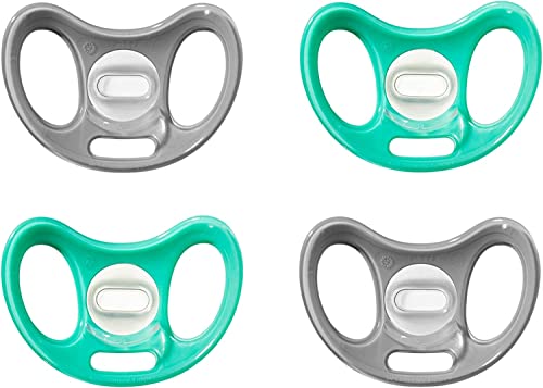 Tommee Tippee Advanced Sensitive Skin Pacifier, Unique Shield for Less Skin Contact, Symmetrical Design, BPA-Free Binkies, 0-6m, 4 Count