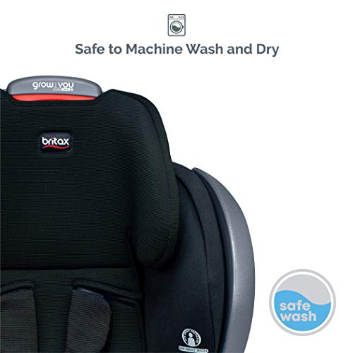 Britax Grow with You ClickTight Plus Harness-2-Booster Car Seat, Jet Safewash Fabric