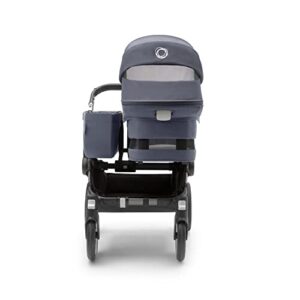 Bugaboo Donkey 5 Mono Complete - Single Stroller Converts to Side-by-Side Double Stroller, Multiple Seat Positions - Graphite/Stormy Blue-Stormy Blue