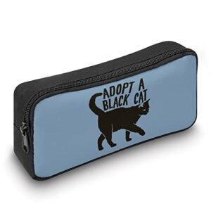 Black Cat Pencil Case Pencil Pouch Coin Pouch Cosmetic Bag Office Stationery Organizer