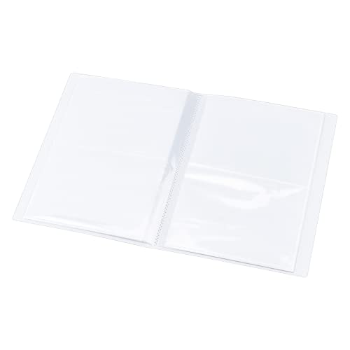 GLOBLELAND Clear Stamps Storage Embossing Folder Storage Photo Storage Album Seal Bags Storage Keeper Cards Folder Storage Bag for DIY Scrapbooking Arts Crafts Collecting Bags，80 Grids, 7x5.3Inch