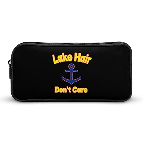 Lake Hair Don't Care Pencil Case Pencil Pouch Coin Pouch Cosmetic Bag Office Stationery Organizer