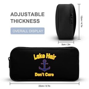 Lake Hair Don't Care Pencil Case Pencil Pouch Coin Pouch Cosmetic Bag Office Stationery Organizer