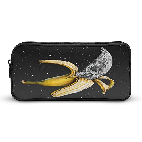 Moon Banana Pencil Case Pencil Pouch Coin Pouch Cosmetic Bag Office Stationery Organizer