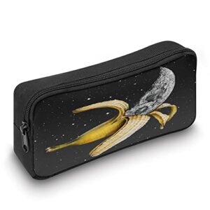 Moon Banana Pencil Case Pencil Pouch Coin Pouch Cosmetic Bag Office Stationery Organizer