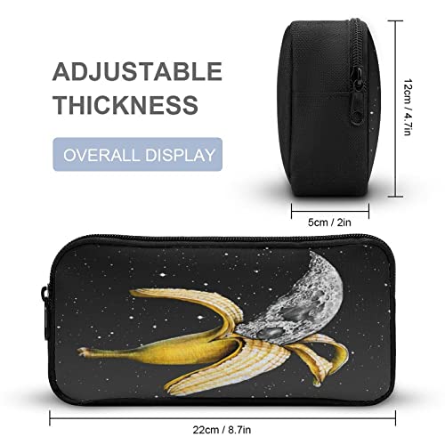 Moon Banana Pencil Case Pencil Pouch Coin Pouch Cosmetic Bag Office Stationery Organizer