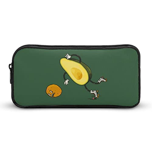 Avocado Rollerblading Pencil Case Pencil Pouch Coin Pouch Cosmetic Bag Office Stationery Organizer