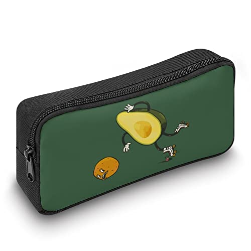 Avocado Rollerblading Pencil Case Pencil Pouch Coin Pouch Cosmetic Bag Office Stationery Organizer