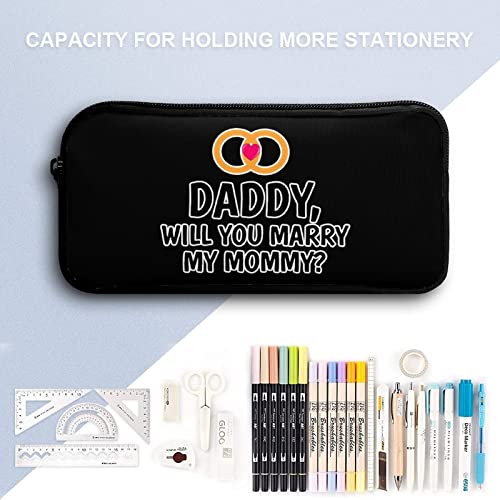 Daddy Marry My Mommy Pencil Case Pencil Pouch Coin Pouch Cosmetic Bag Office Stationery Organizer