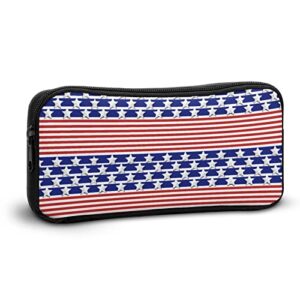 American Flag Design Pencil Case Pencil Pouch Coin Pouch Cosmetic Bag Office Stationery Organizer