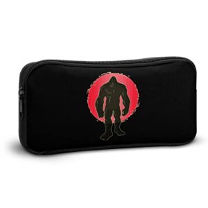 Bigfoot Sun Pencil Case Pencil Pouch Coin Pouch Cosmetic Bag Office Stationery Organizer