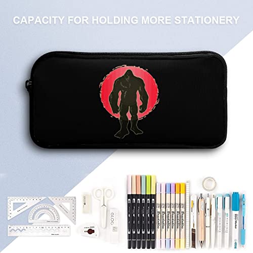 Bigfoot Sun Pencil Case Pencil Pouch Coin Pouch Cosmetic Bag Office Stationery Organizer