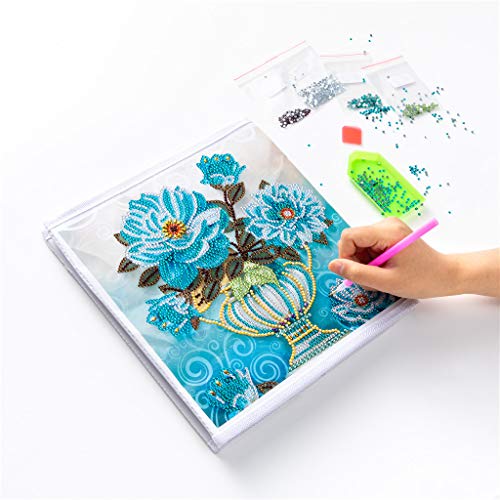 Diamond Painting Storage Boxes URYKEE Storage Case Foldable Storage Bag Organizer Box DIY Cross Stitch Embroidery Diamond Art Folding Number Kit Home