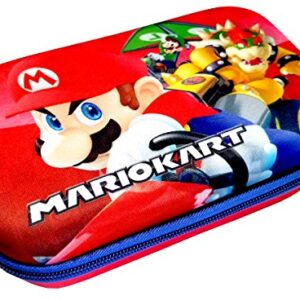 UPD Hard Shell Molded Zippered Pencil/Storage Case (Mario Kart), Multicolor