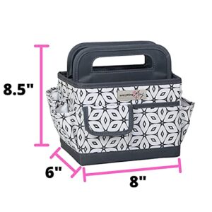 Everything Mary Craft Caddy, Geometric - Art Storage for Supplies & Crafts - Supply Organizers Tote for School Classroom, Office, and Home - Organization For Makeup & Nurses